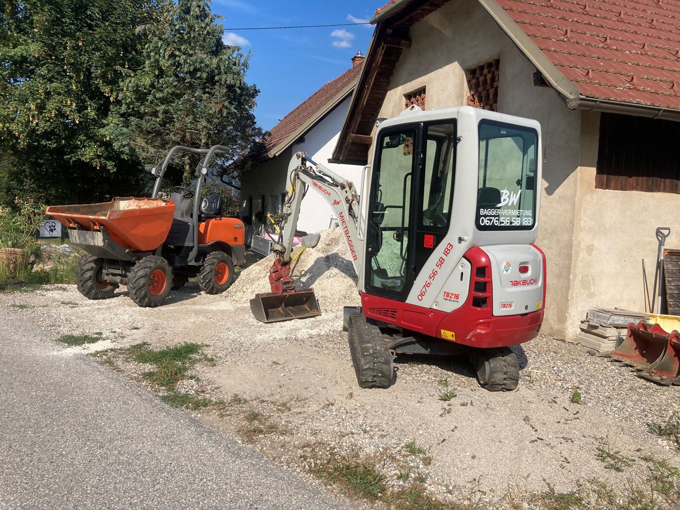 Immer verfügbar! Minibagger-Verleih bei BW Minibagger in Wolfsberg!